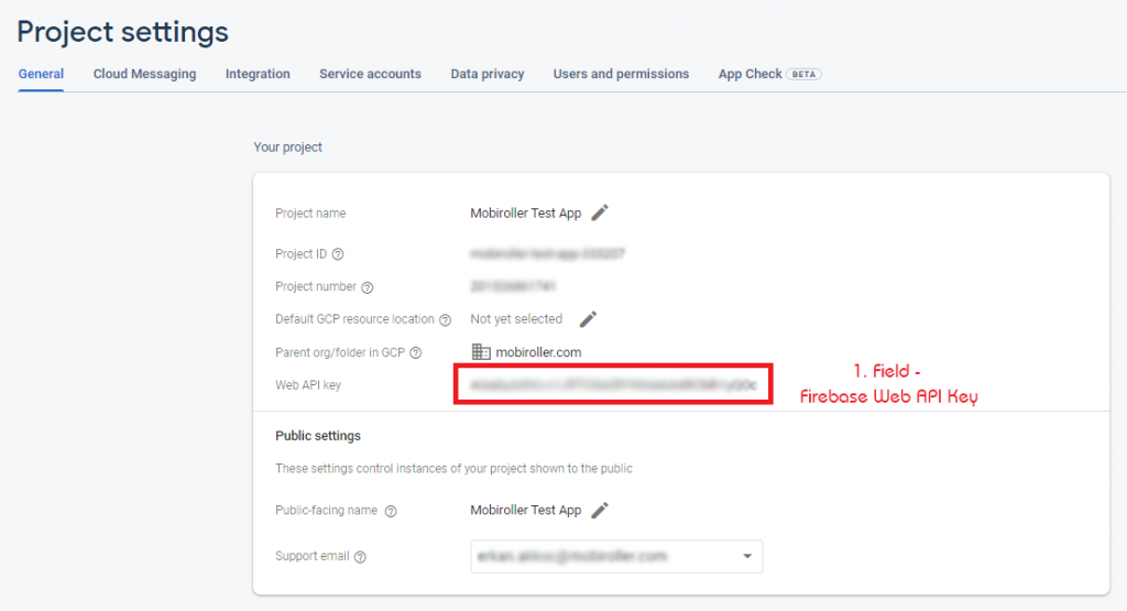 Chat/Messaging Module - Configuring Firebase Settings - Mobiroller ...