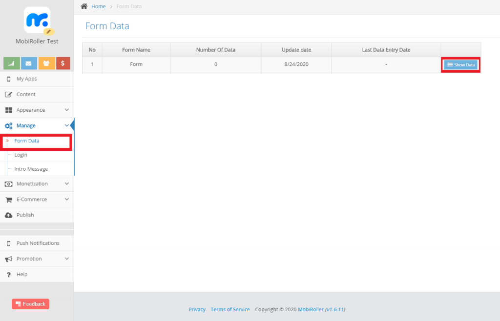 What is the form data? How to download (export) it? - Mobiroller ...