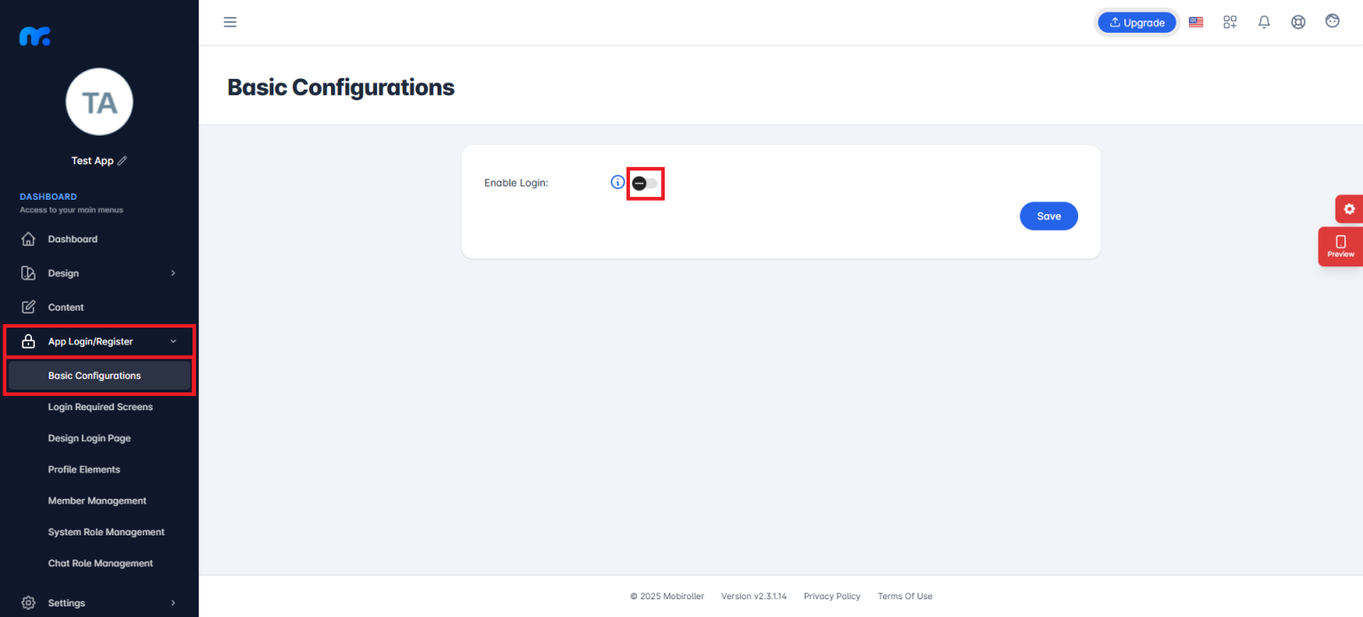 Chat/Messaging Module - Configuring Firebase Settings - Mobiroller Knowledge Base