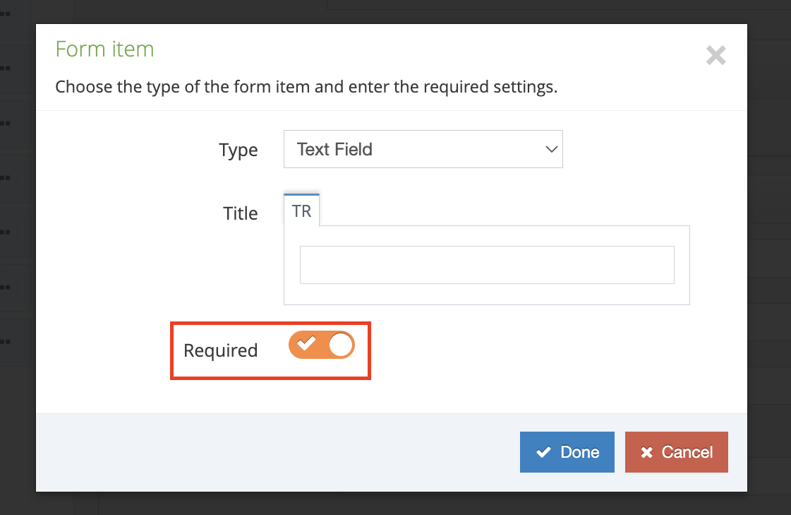 Form Module - Mobiroller Knowledge Base