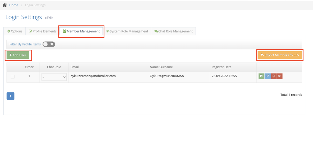 Login - Mobiroller Knowledge Base